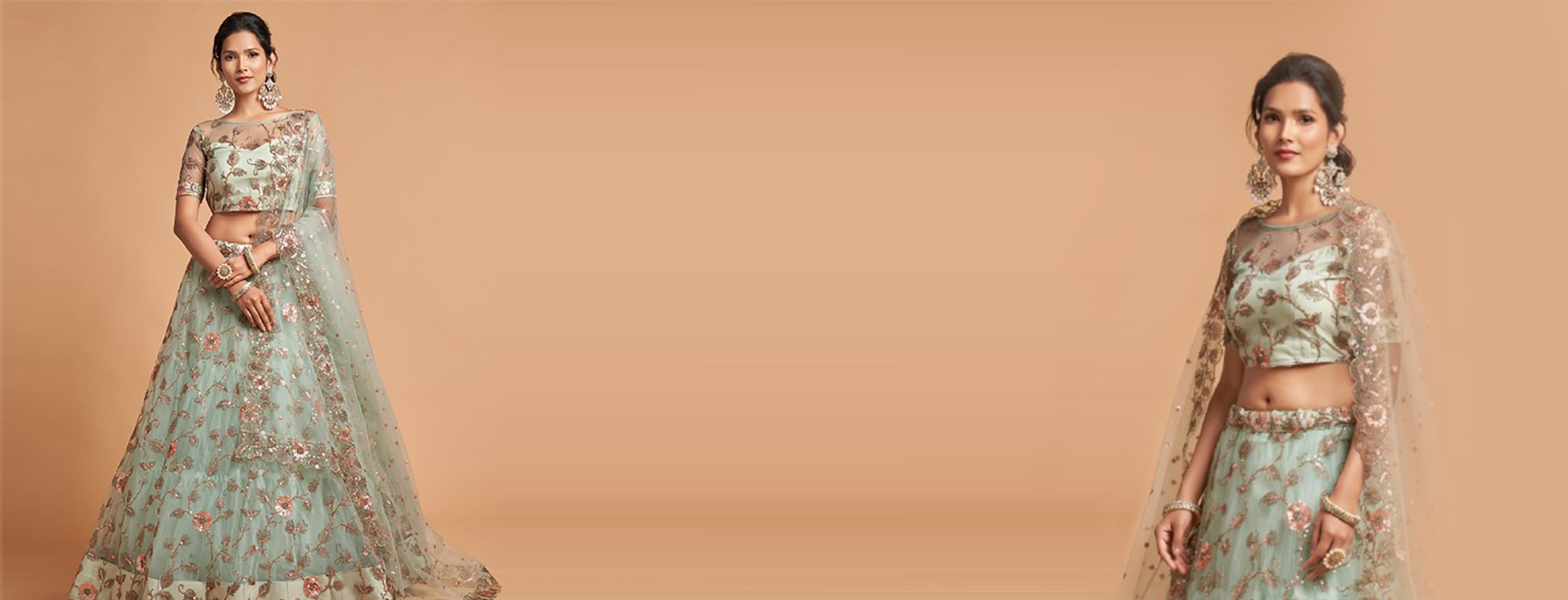 Buy Latest Collection of Ready to Wear Lehenga Cholis Online In India